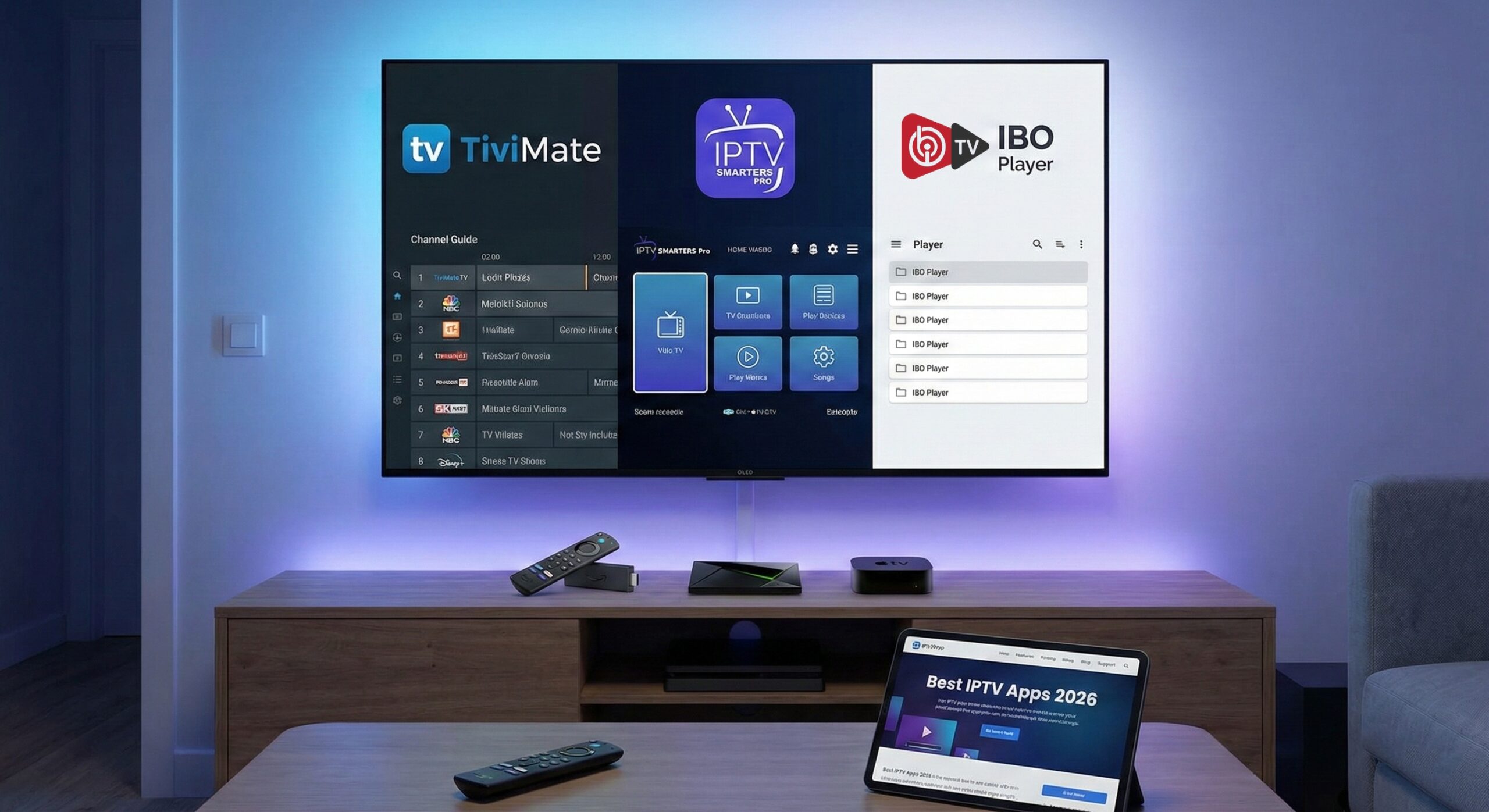 Best IPTV Apps 2026: Top 3 Players Tested & Ranked